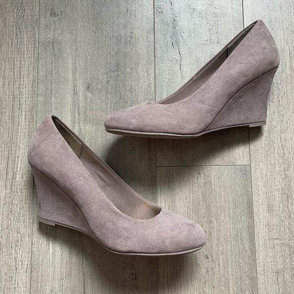 Shoes | Bogo Stylish Light Brown Suede Wedges | Poshmark